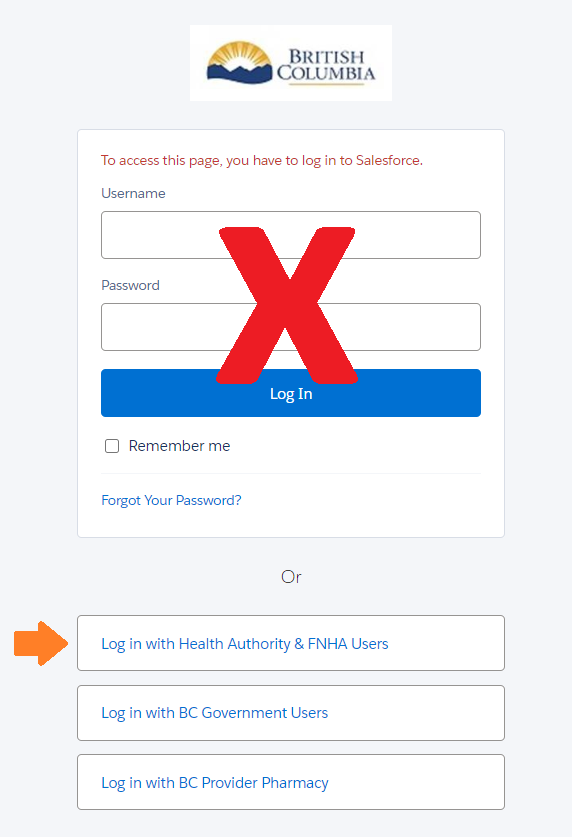Log into ImmsBC (All HA Users) – ImmsBC
