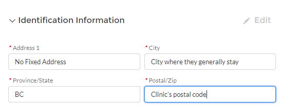 Clients with No Fixed Address – ImmsBC
