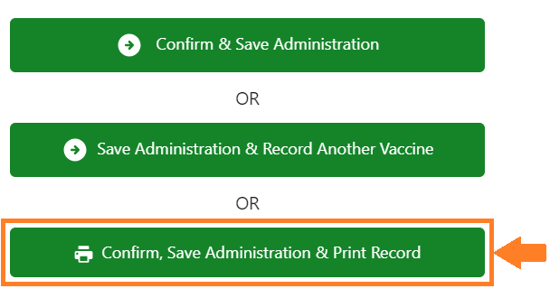 Printing a vaccine record (In-Clinic Experience) – ImmsBC