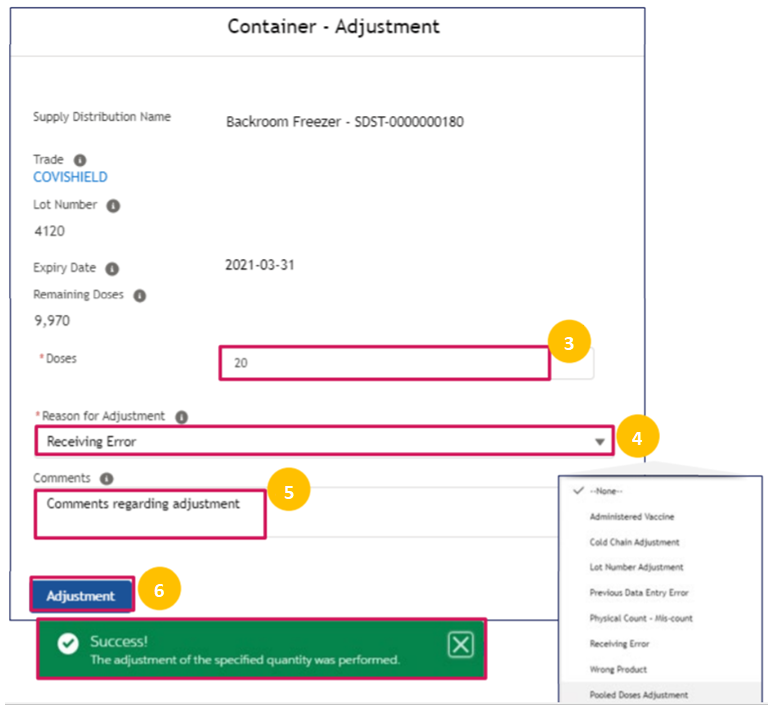 Adjust Vaccine Supply – ImmsBC